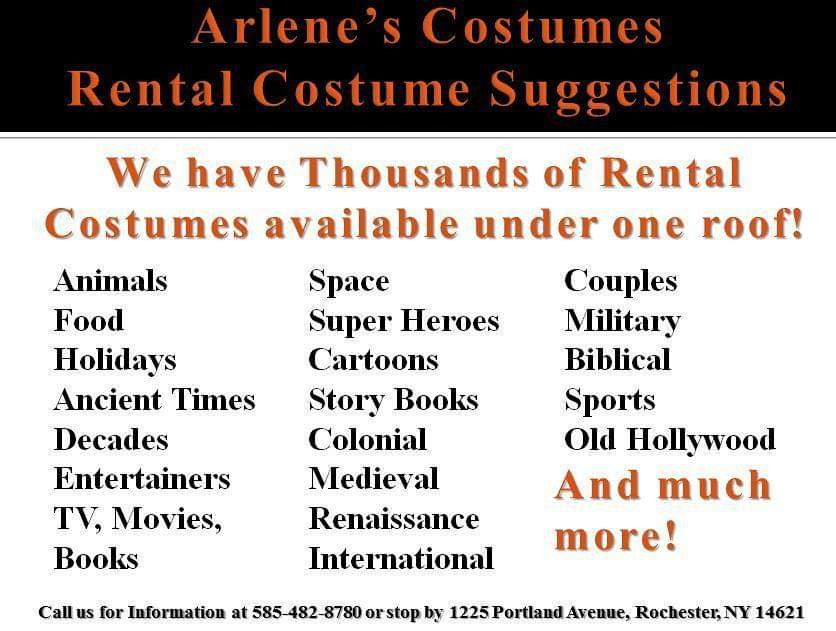 Rental Costumes & Accessories – Arlene's Costumes