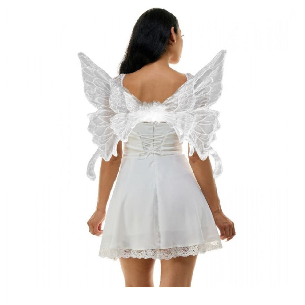 White Angel Wings - Butterfly - Fairy - Costume Accessory - One Size ...