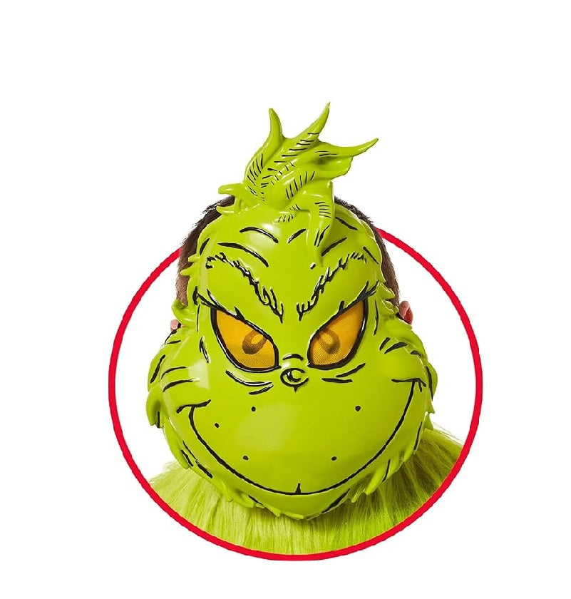 Grinch Half Mask - Plastic - Christmas - Costume Accessories - One Siz ...